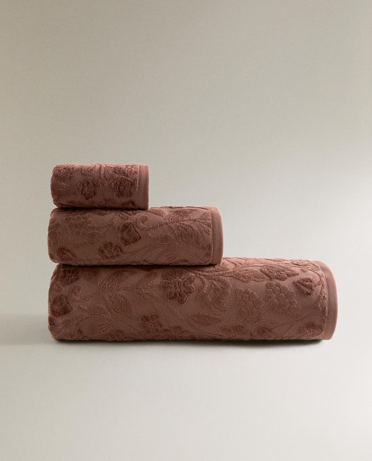 Полотенце для ванной ZARA HOME велюровое с животным узором, ciemny teja, 50x90 см 3549/013/749-35