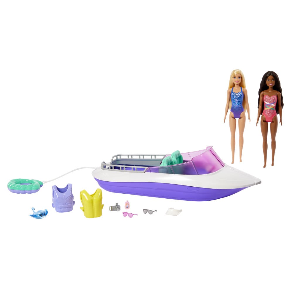 Кукла Barbie Сила русалок, набор по фильму, 2 куклы и лодка