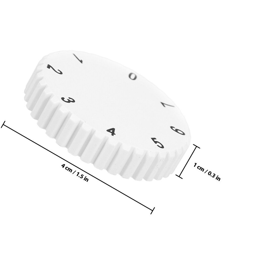 2 Шт UNIVERSAL WHITE CONTROL KNOB Для Холодильника Размер 4.00X4.00X1.00CM