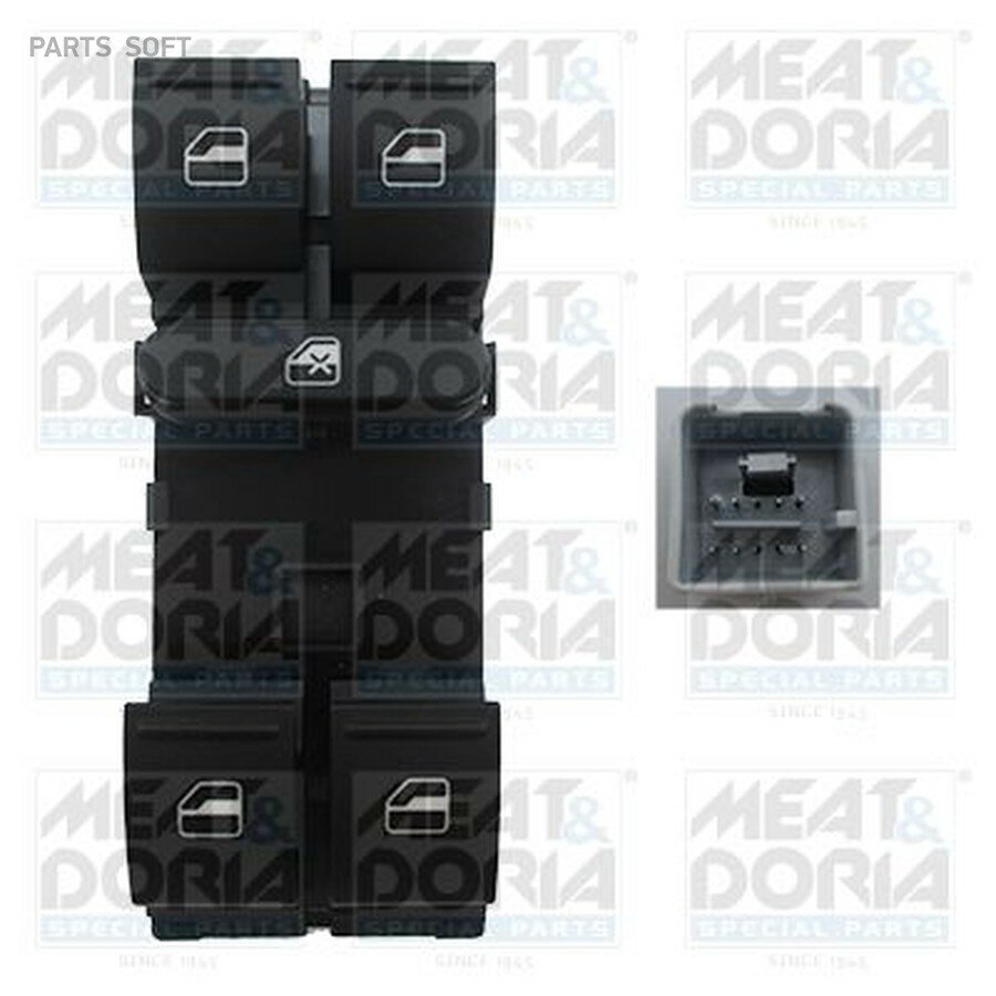 Блок управления стеклоподъемниками Seat Ibiza IV VW Golf VI
