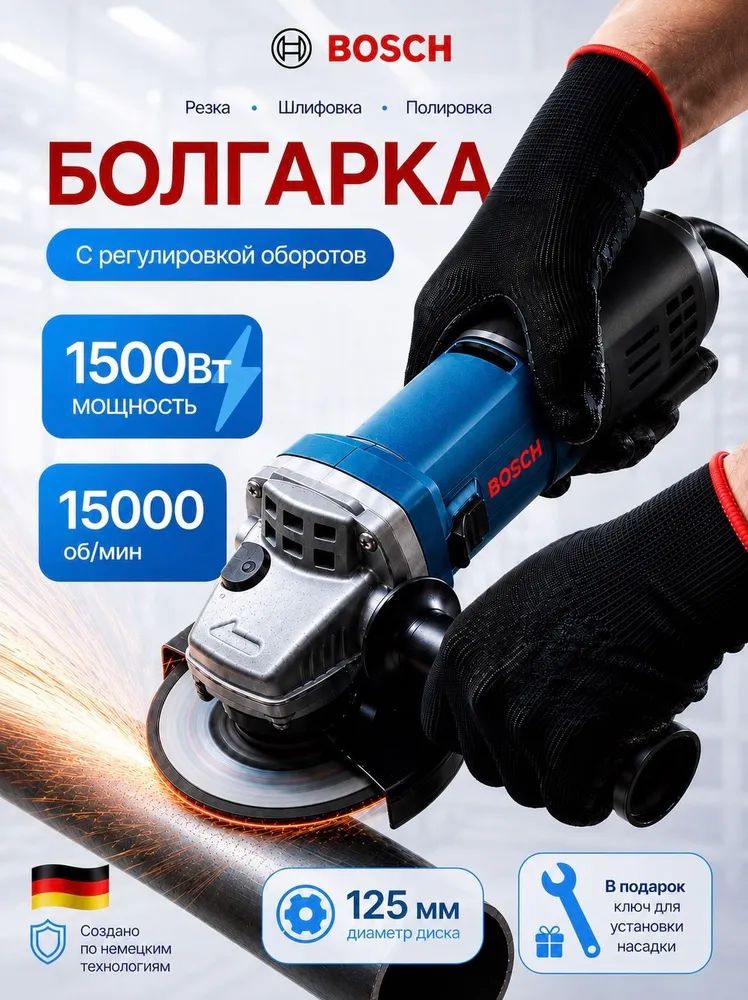 Болгарка УШМ сетевая 125 электрическая