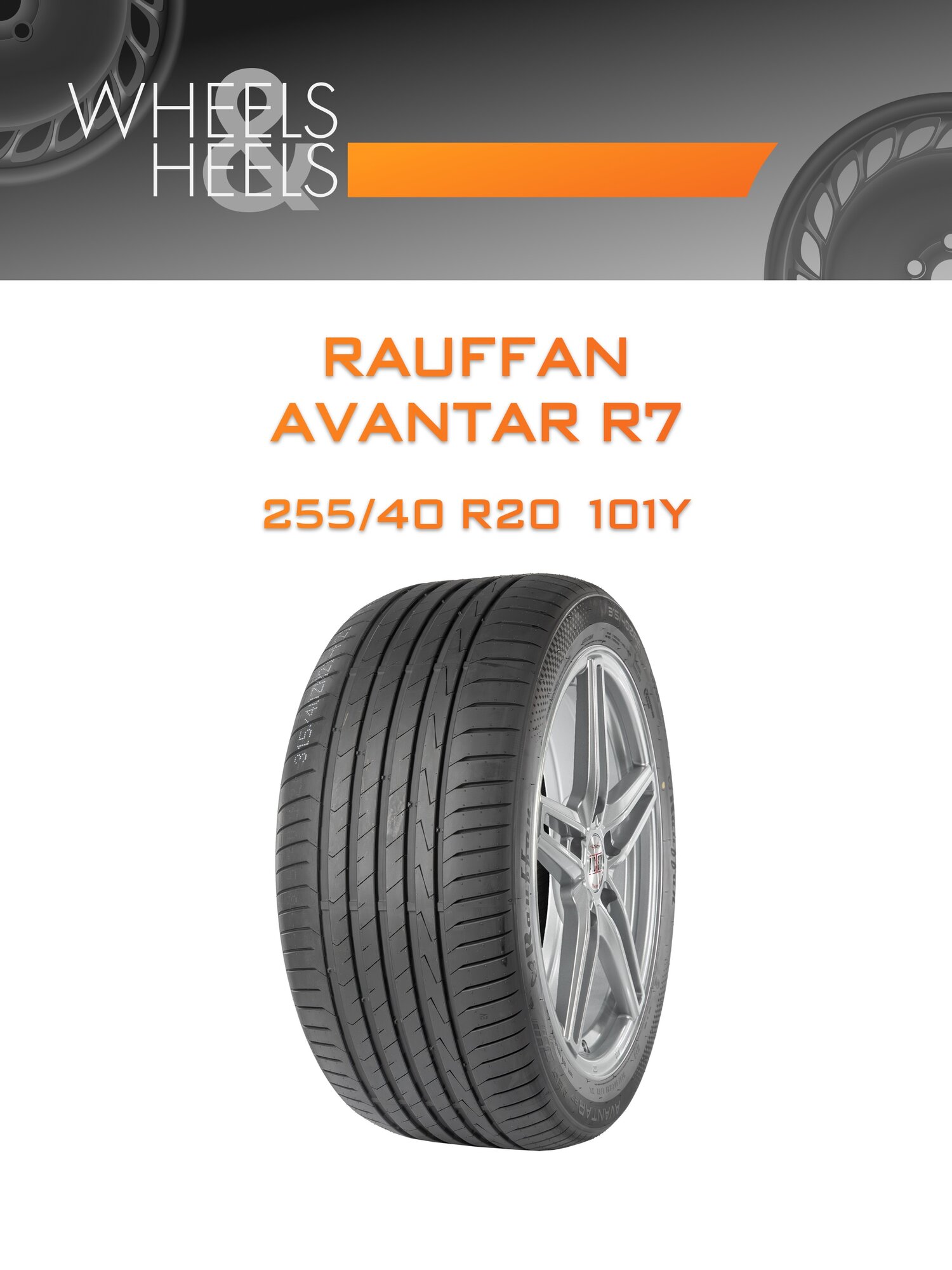 Шина автомобильная RAUFFAN AVANTAR R7 255/40 R20 101Y XL SUMMER, летняя, универсальная