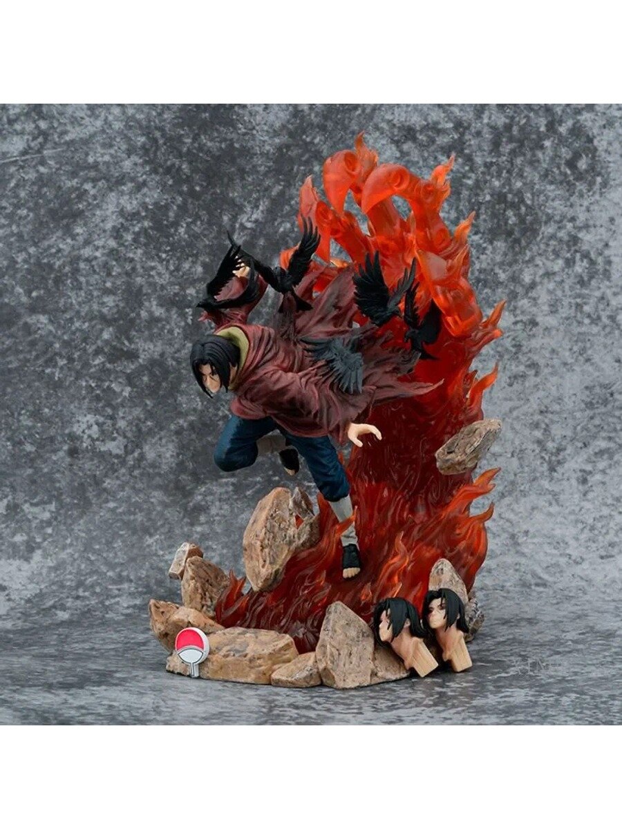 KNOW EASY-Коллекционная фигурка аниме Наруто Итачи Учиха Uchiha Itachi 35cm, подарок для друга Лева