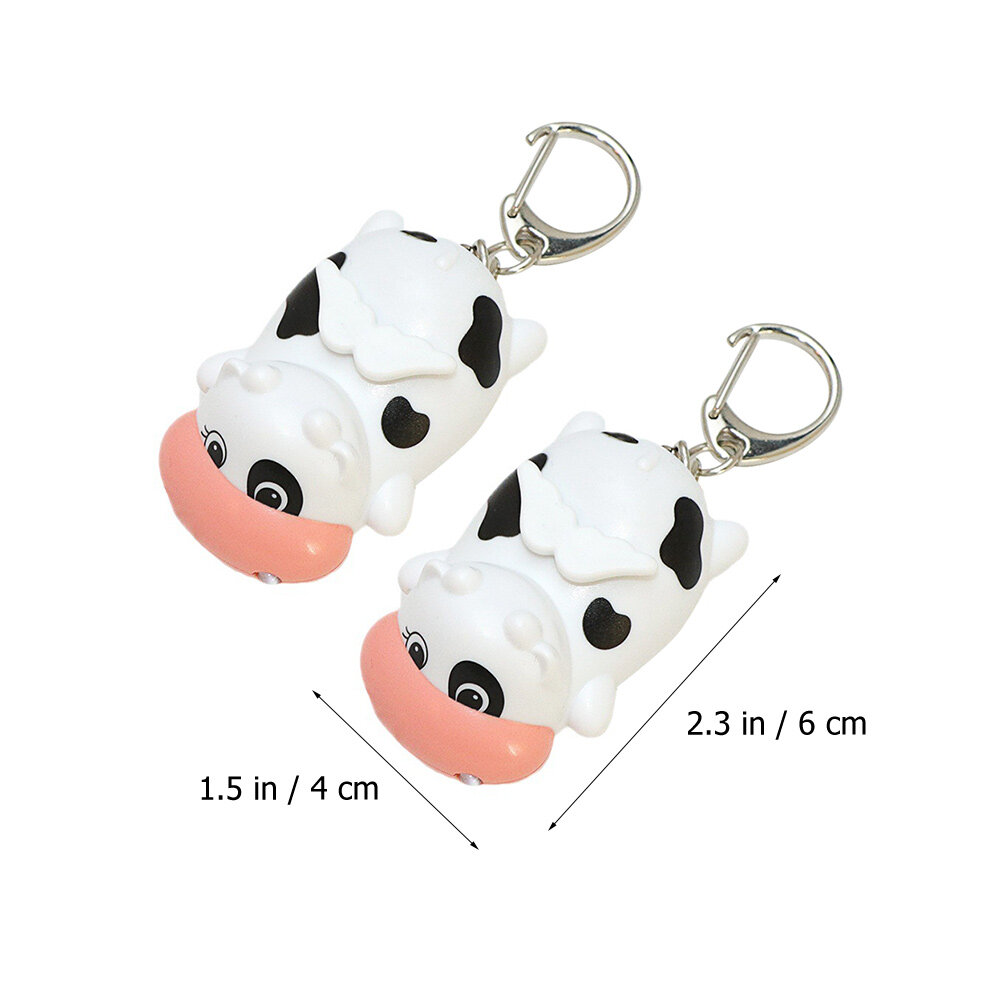 2 Штуки Подвески В Forme Коров С Подсветкой И Звуком Для Рюкзака 6X4X3Cm