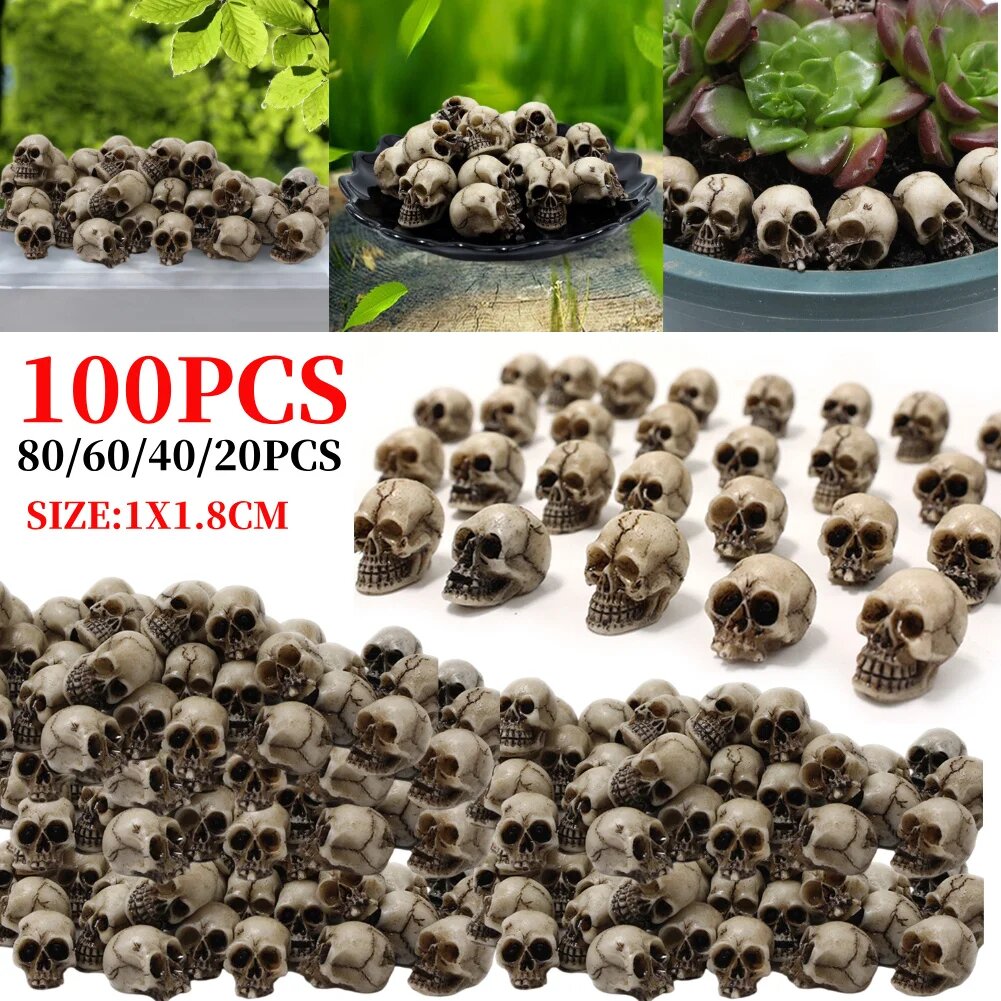 Готические скульптуры черепа alloet 20PCS