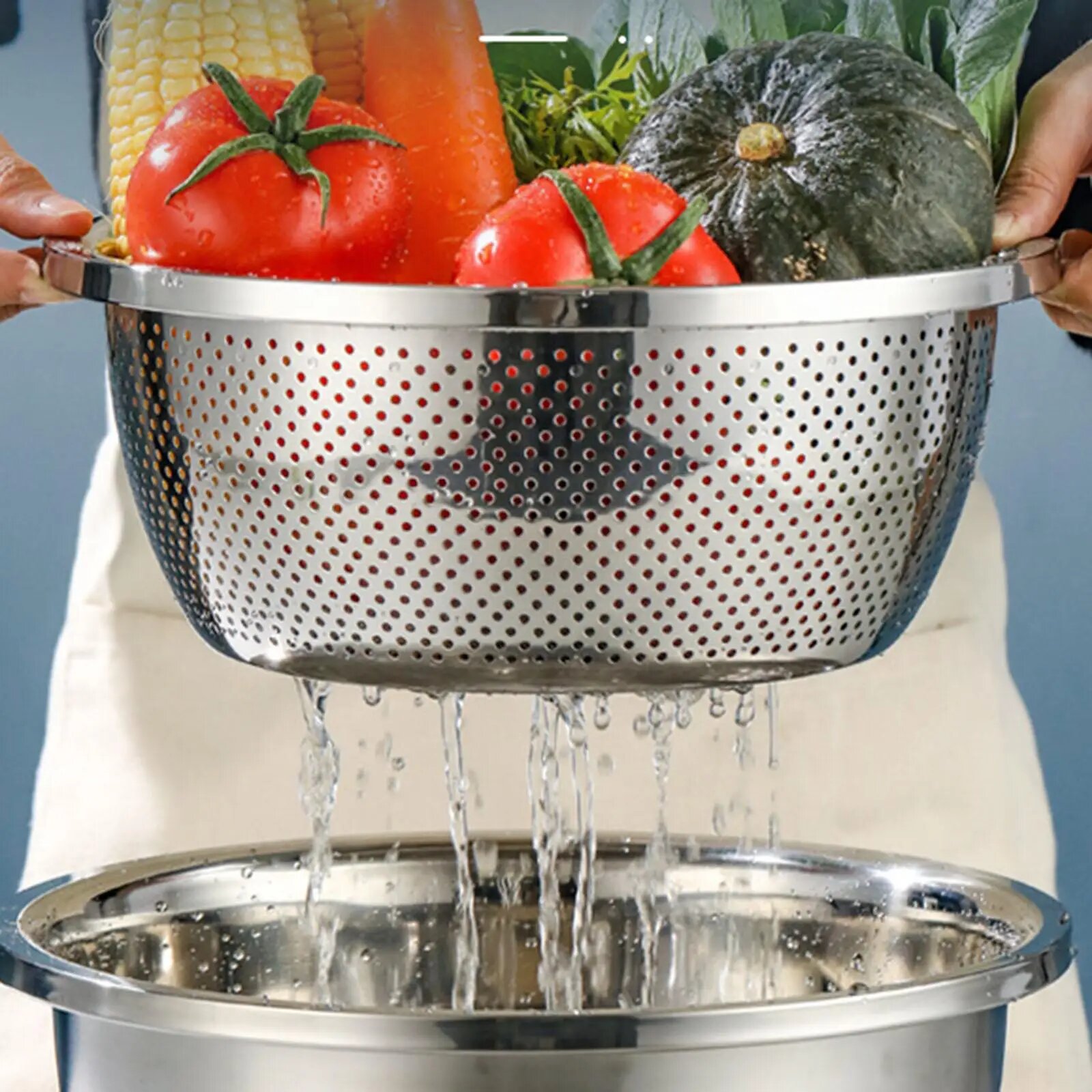 Набор кухонных мисок Kesoto из нержавеющей стали 28cm