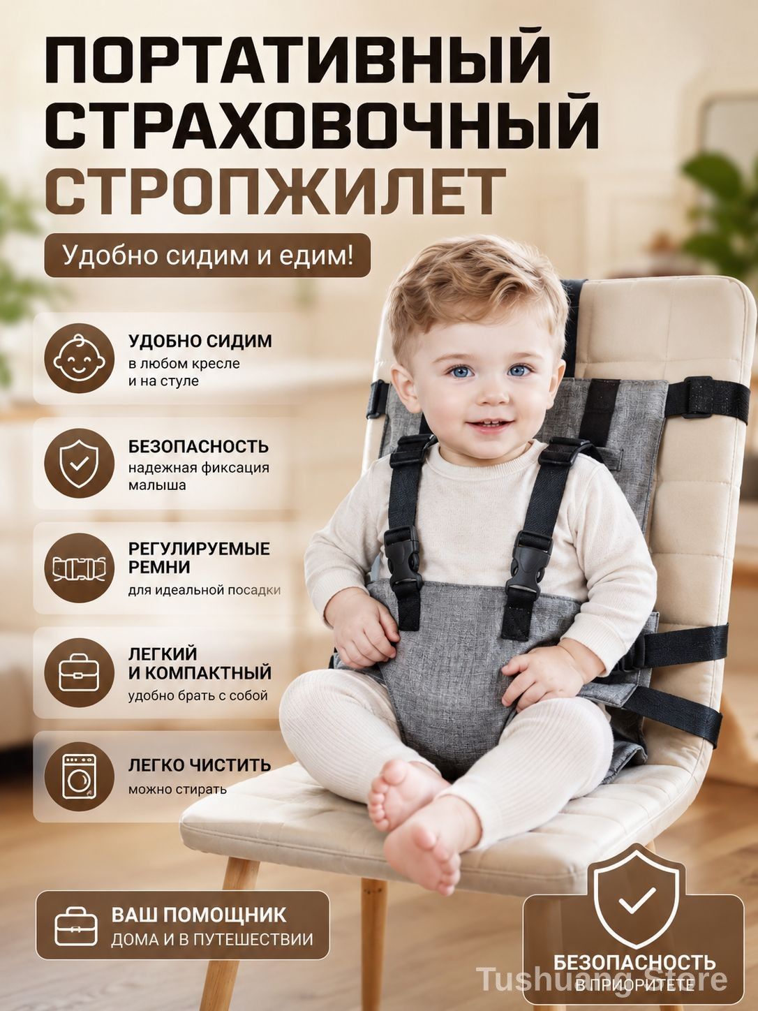 Универсальный ремень для крепления переносного стульчика, Артикул: 5377772358