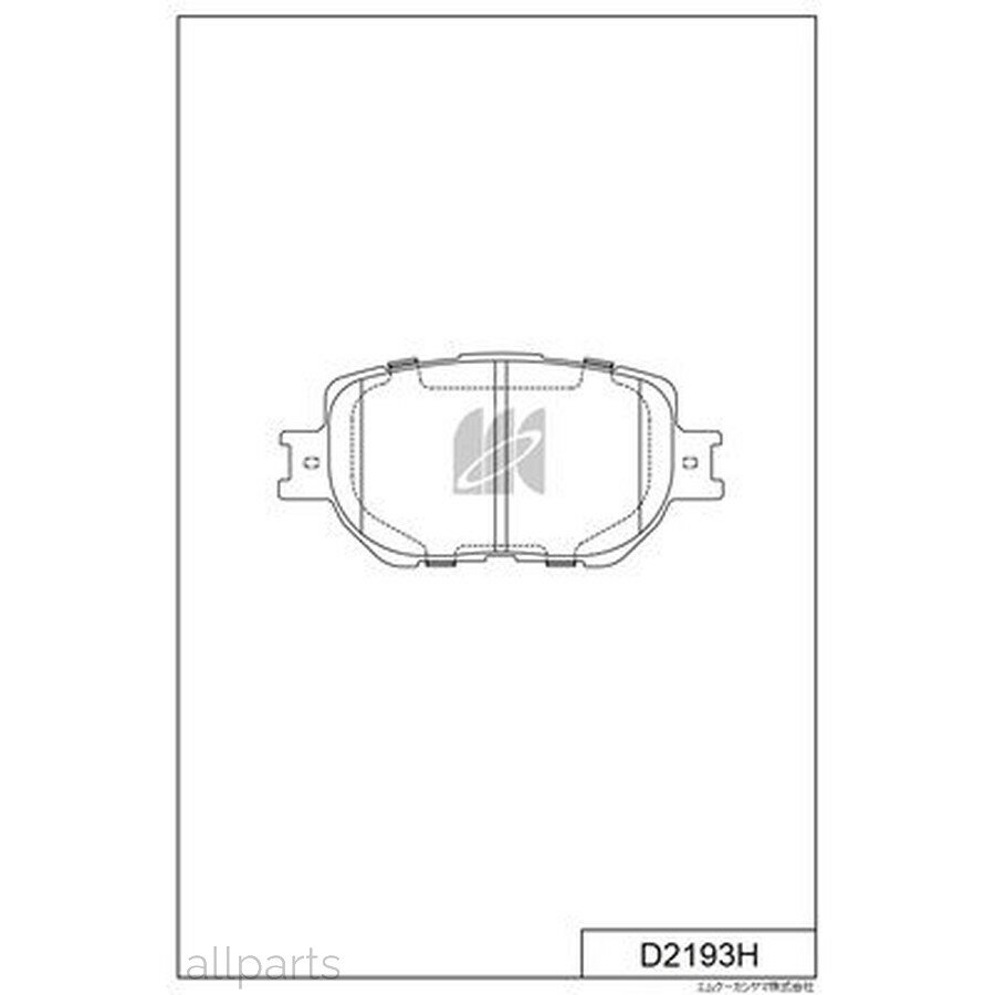 KASHIYAMA D2193H Колодки тормозные, передние (с антискрипной пластиной)