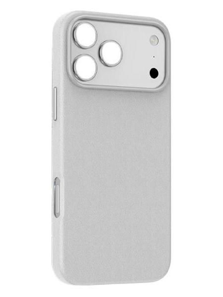 Чехол для смартфона, телефона Keephone Apple iPhone 17 Pro Max Peekaboo MagSafe Высококачественная кожа приятная на ощупь, сильные магниты N52 Белый
