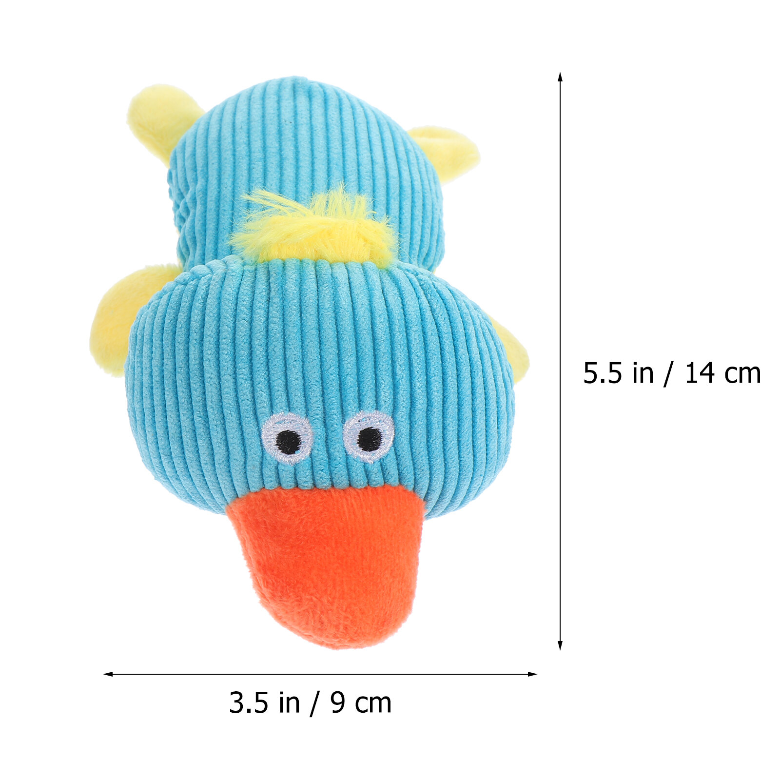 Игрушка Для Собак С Крякающим Звуком В Форме Утки Голубого Цвета 14X9X9CM