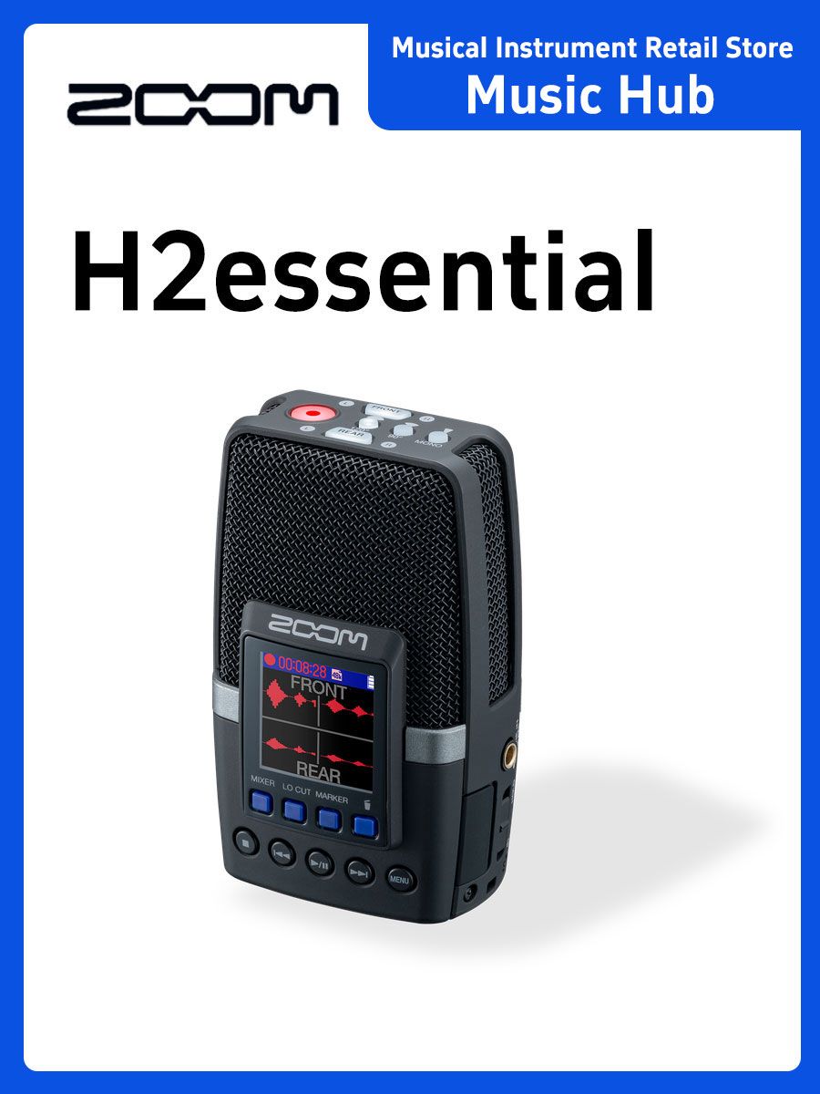 Многомикрофонный портативный диктофон Zoom H2essential 32-разрядный