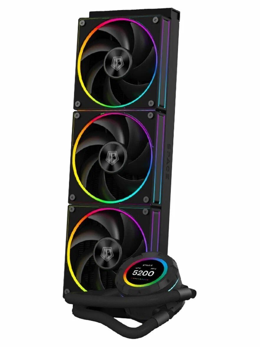 Система жидкостного охлаждения процессора ID-COOLING SL360, радиатор 360 мм, черный