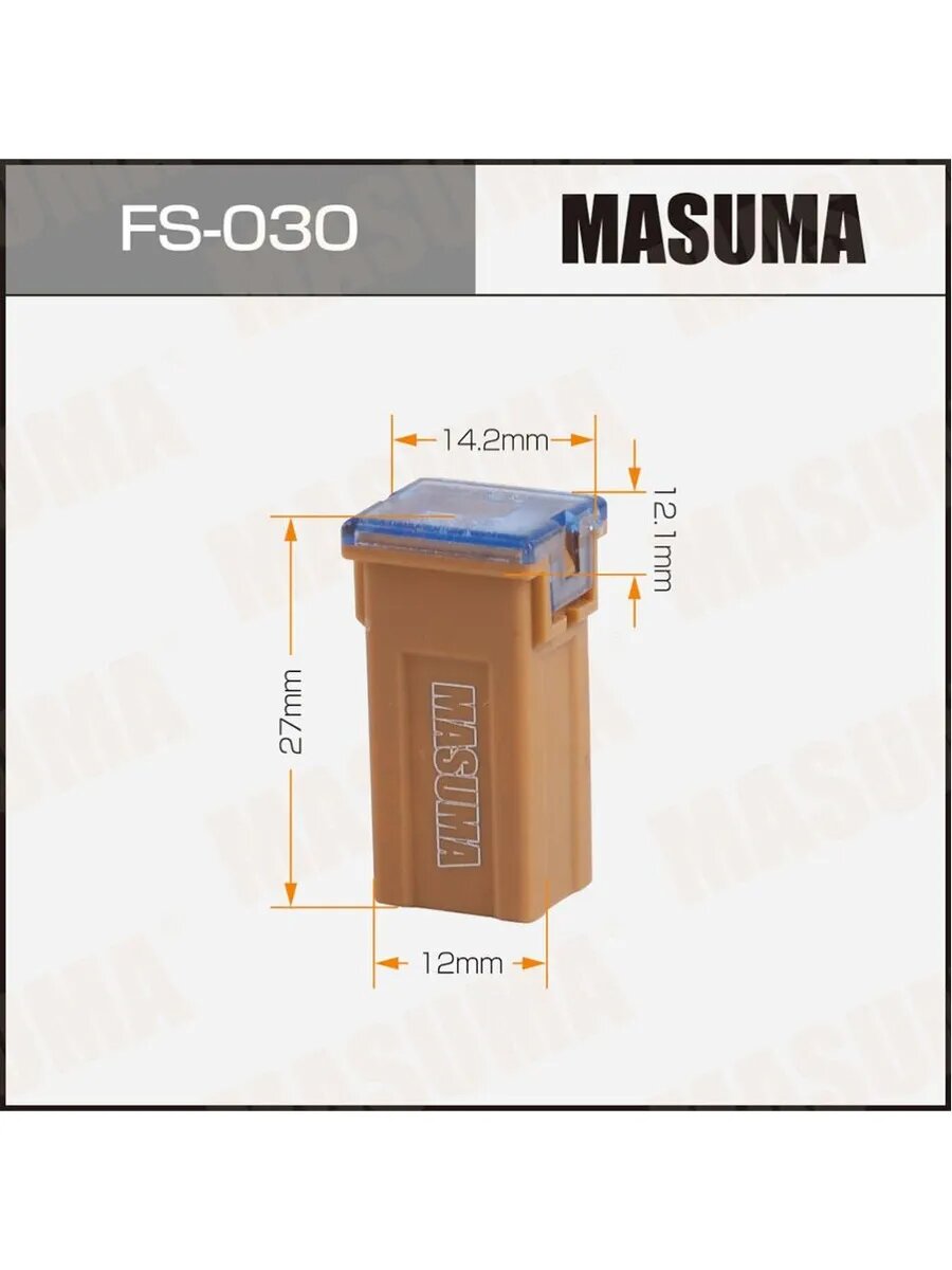 Предохранитель касетный Мини 90 А Силовой JCASE, 20 шт, арт. FS030