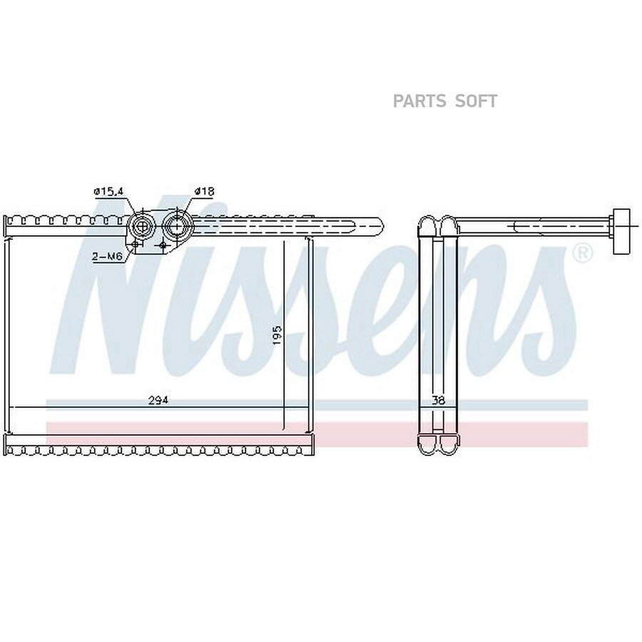 NISSENS 92324 испаритель кондиционера!\ Volvo FH 12>, RVI T 13>