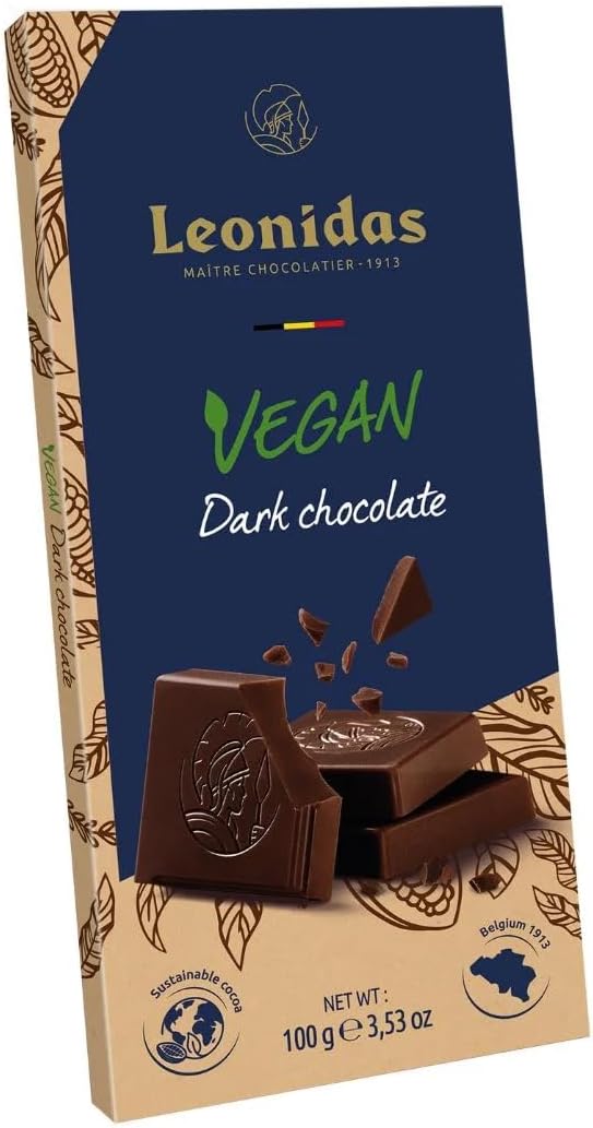 Leonidas Набор веганского бельгийского темного шоколада Vegan Dark Chocolate Bars 6x100г