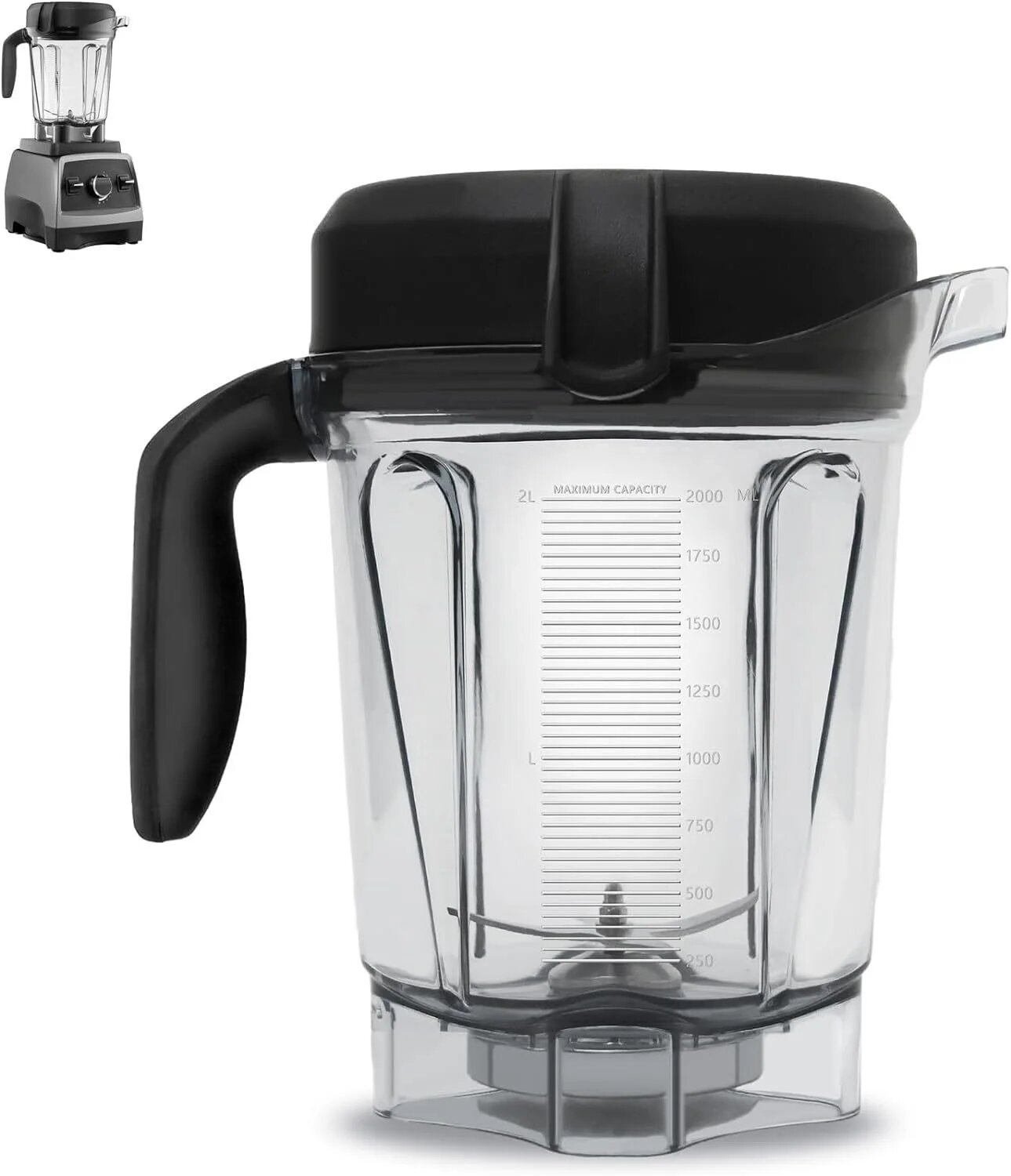 2 л чашка блендера 64 унции низкопрофильная для Vitamix 750 780 E320 E310 5200 5000 6300 7500 vm0100 vm0101vm 0102 vm0103 vm0197 Замена