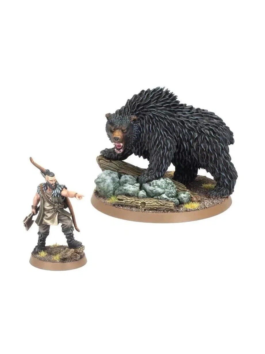 Смола Миниатюра Grimbeorn Warhammer LOTR / миниатюр для настольной игры Упражнения для раскрашивания