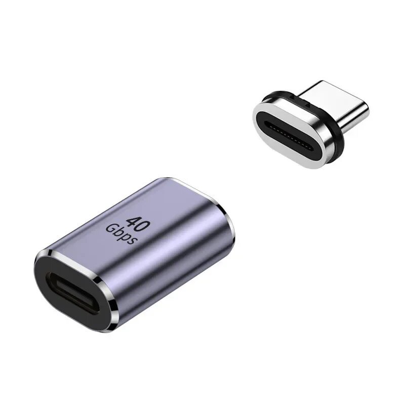 Магнитный конвертер Type-C для автомобиля 100 Вт, 40 Гбит/с, USB-флешка, многофункциональный адаптер, аксессуары для передачи данных и зарядки в автомобиле