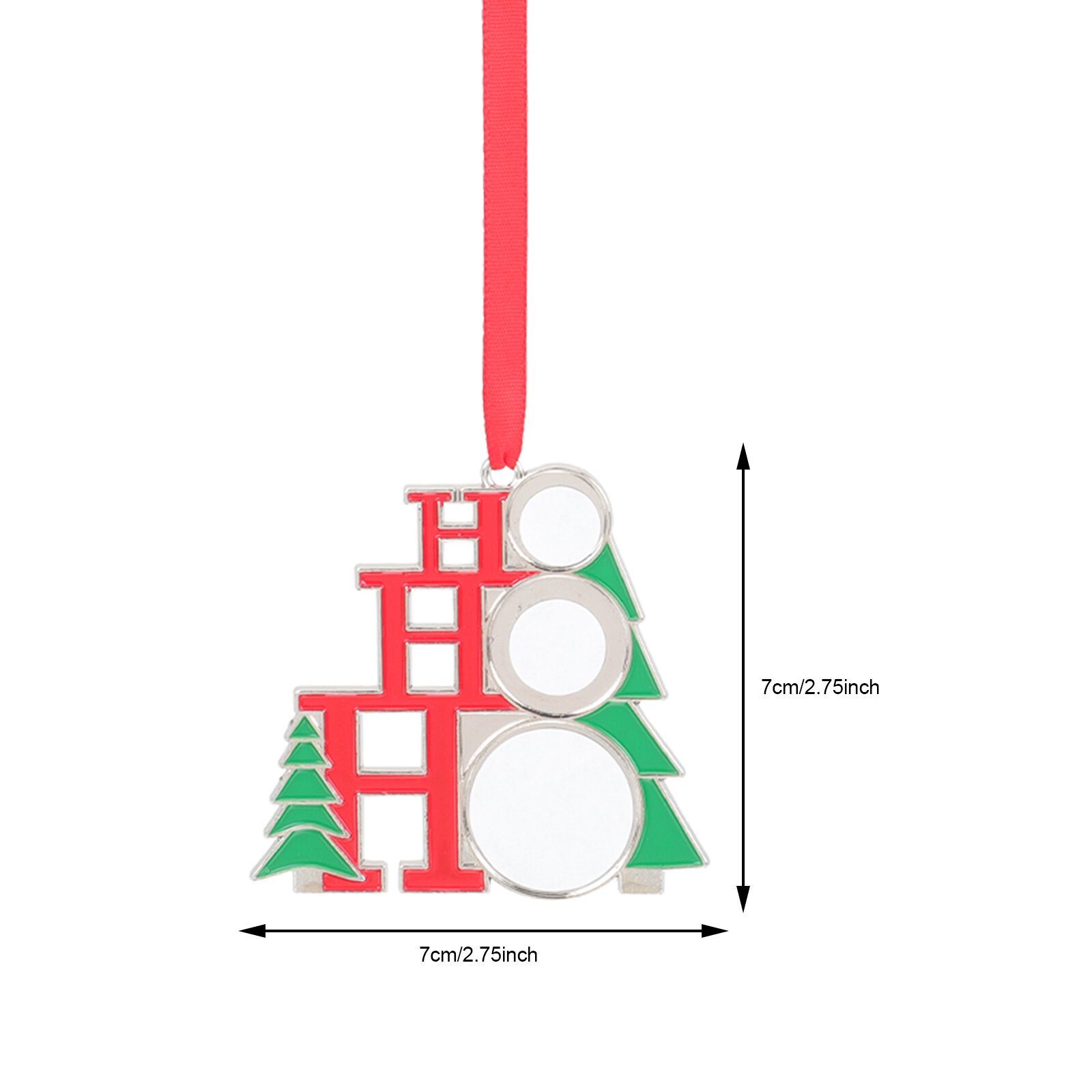 4Pcs Подвески Для Сублимации Christmas Оригинальные Украшения Для Дома 7x7cm
