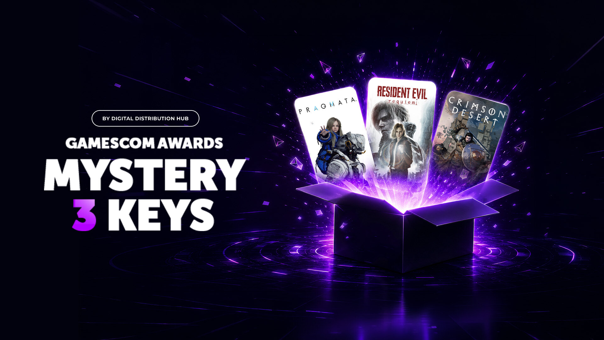 GAMESCOM Awards 3 x Mystery Ключ by Digital Distribution Hub