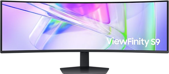 Samsung 49" ViewFinity S9 S49C950UAI Curved (VA 32:9 5120x1440x120Hz 5ms 350cd 3000:1 178/178 1,07 млрд DP; HDMIx2; USB-C (90 Вт) USB3.0x3 Spk 2x5W HAS Tilt Swiv VESA Black