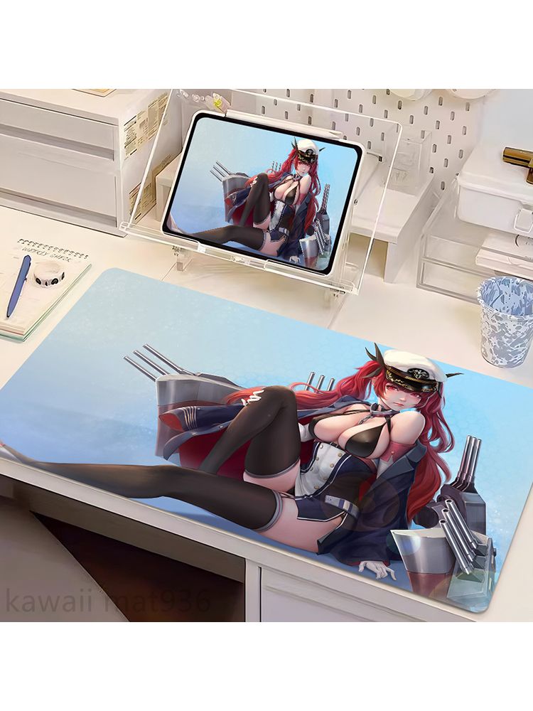 Настольный коврик Sexy bikini goddess, игровой коврик Otaku gaming, коврик для клавиатуры и мыши iPad, размер 40x90xxl