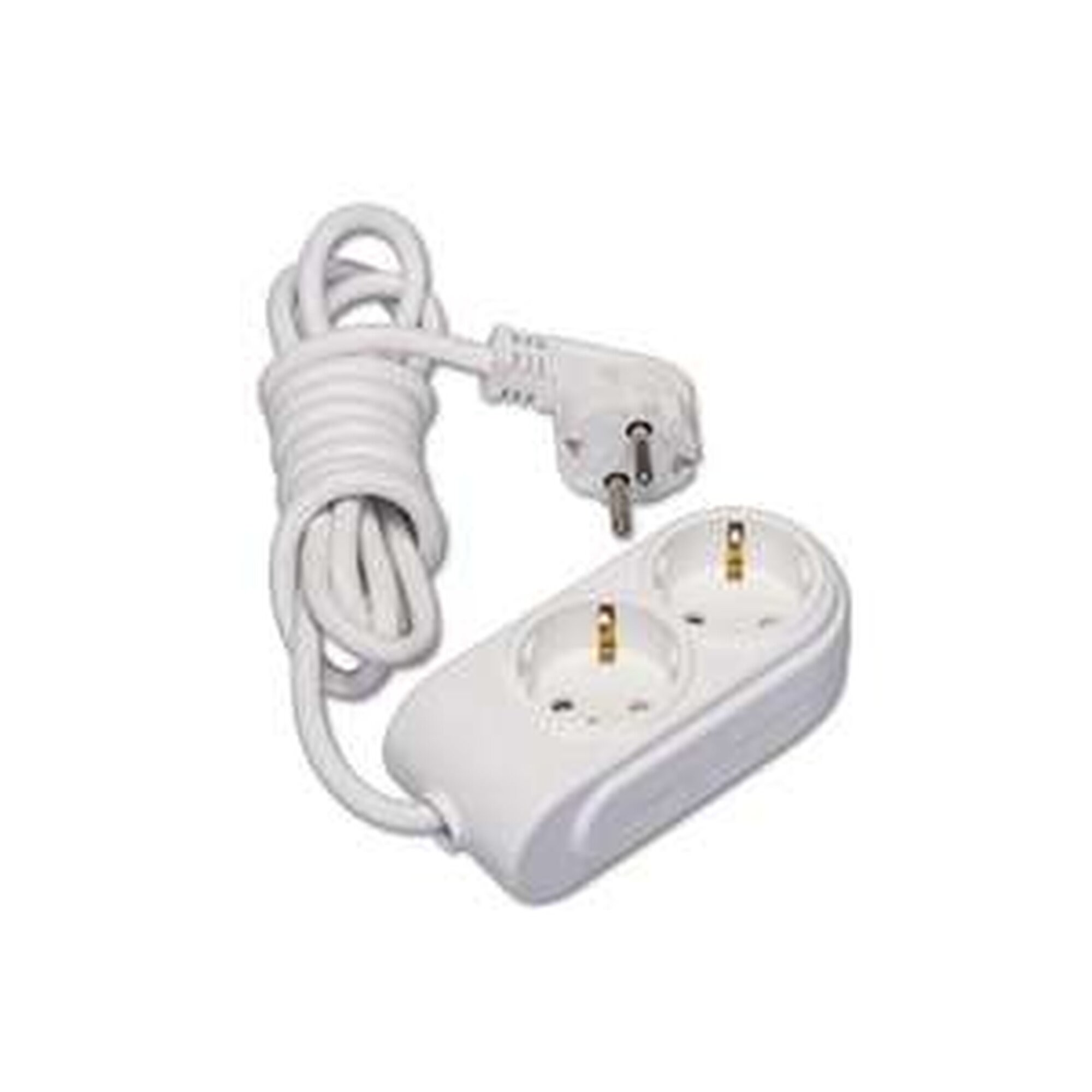 Удлинитель 2х2м с заземл. 16А IP20 защ. шторки Makel N2210033