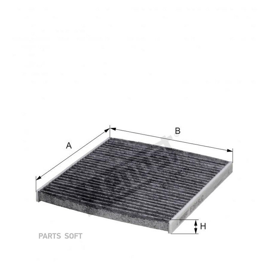 Фильтр салона HENGST (CUK 2226, AC102E) Lexus RX; Toyota Camry угольный HENGST FILTER E2915LC | цена за 1 шт