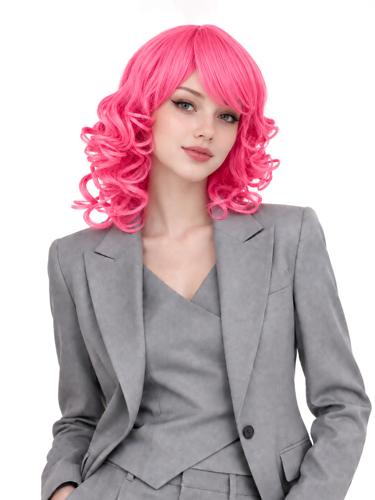 Hairshop Парик Косплей К 24 (Т1920 - JYG1439) (Темно-розовый)