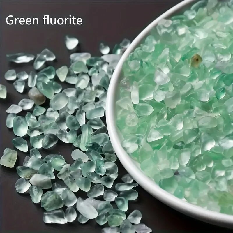 Кварцевый камень для декора 50г/100г/200г/500г Зеленый, 50g, light green