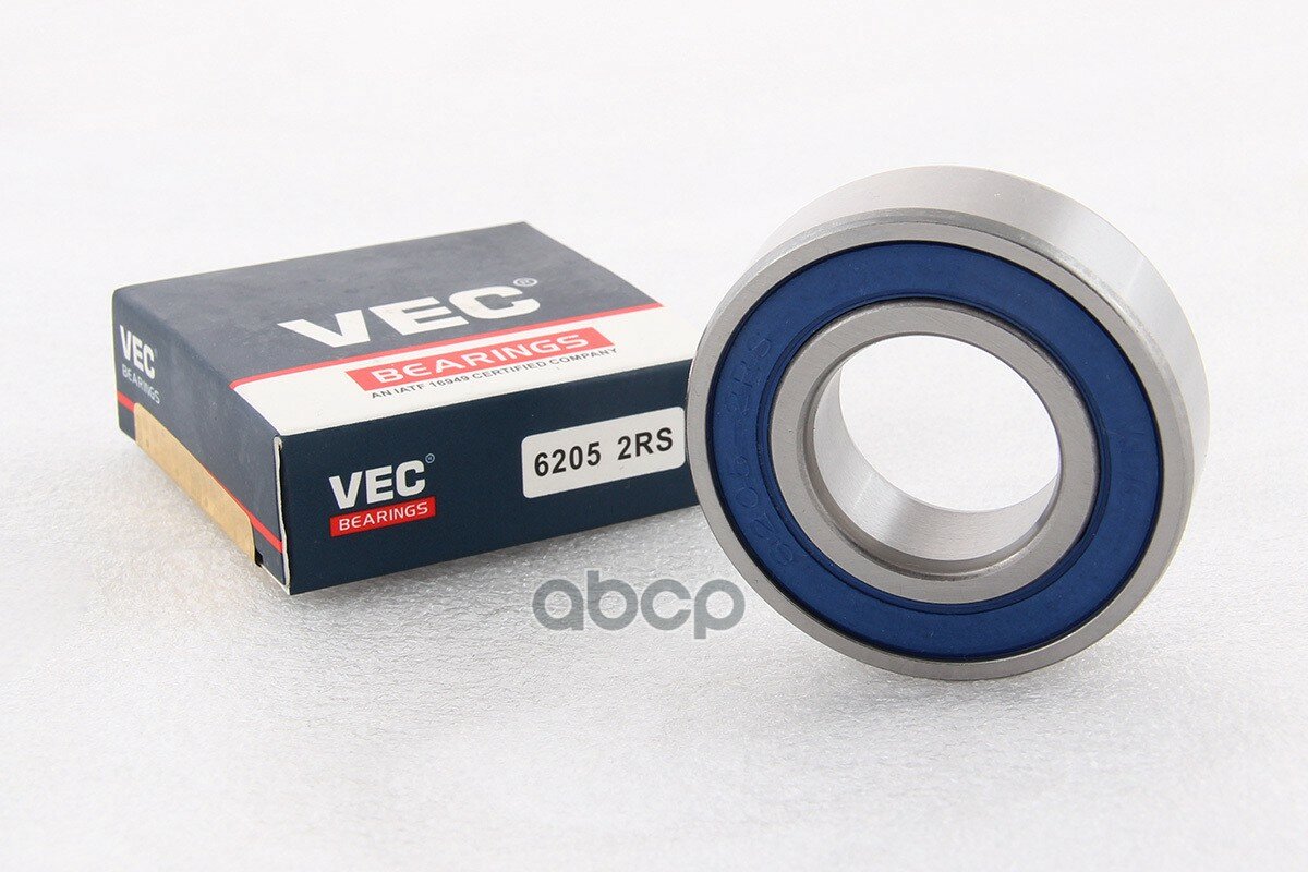Подшипник шариковый 25x52x15 Universal VEC 62052RS VEC арт. 62052RS
