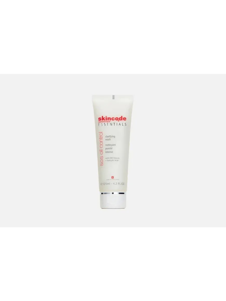 #SKINCODE Essentials S.O.S oil control clarifying wash Sos oчищающее cредcтвo для жирнoй кoжи 125мл#