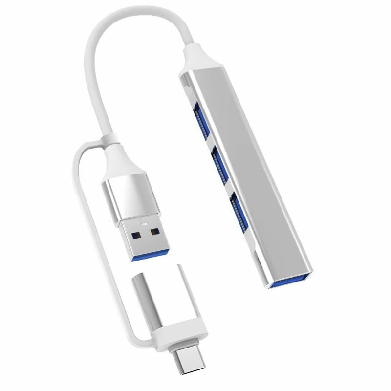 USB 30концентратор докстанция расширения TypeC разветвитель для ноутбука 1к4 с несколькими интерфейсами
