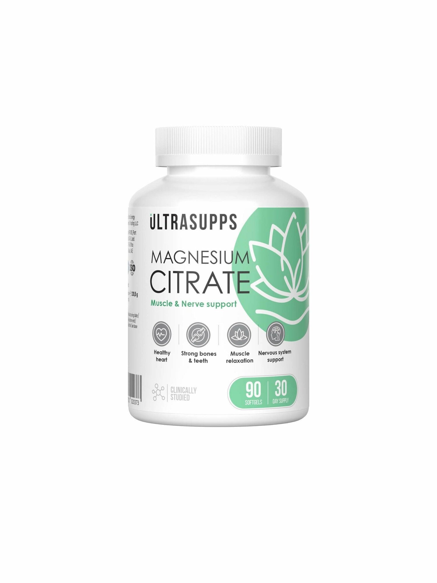 Магний цитрат UltraSupps (Ультрасаппс капсулы мягкие 2450 мг 90 шт)