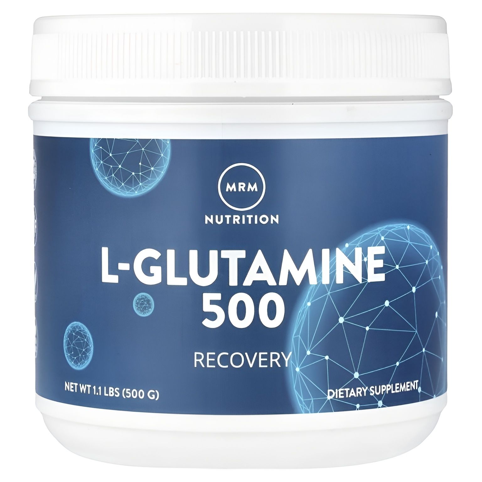 MRM Nutrition, L-Глутамин 500, L-Glutamine 500, восстановление и поддержка мышц, 500 г
