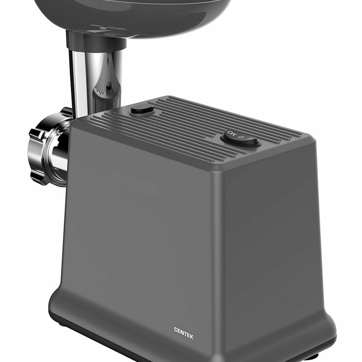 Мясорубка CENTEK CT-1624, 2000 Вт, производительность 2 кг/мин, 4 насадки, реверс, черный (CT-1624), 4 шт.
