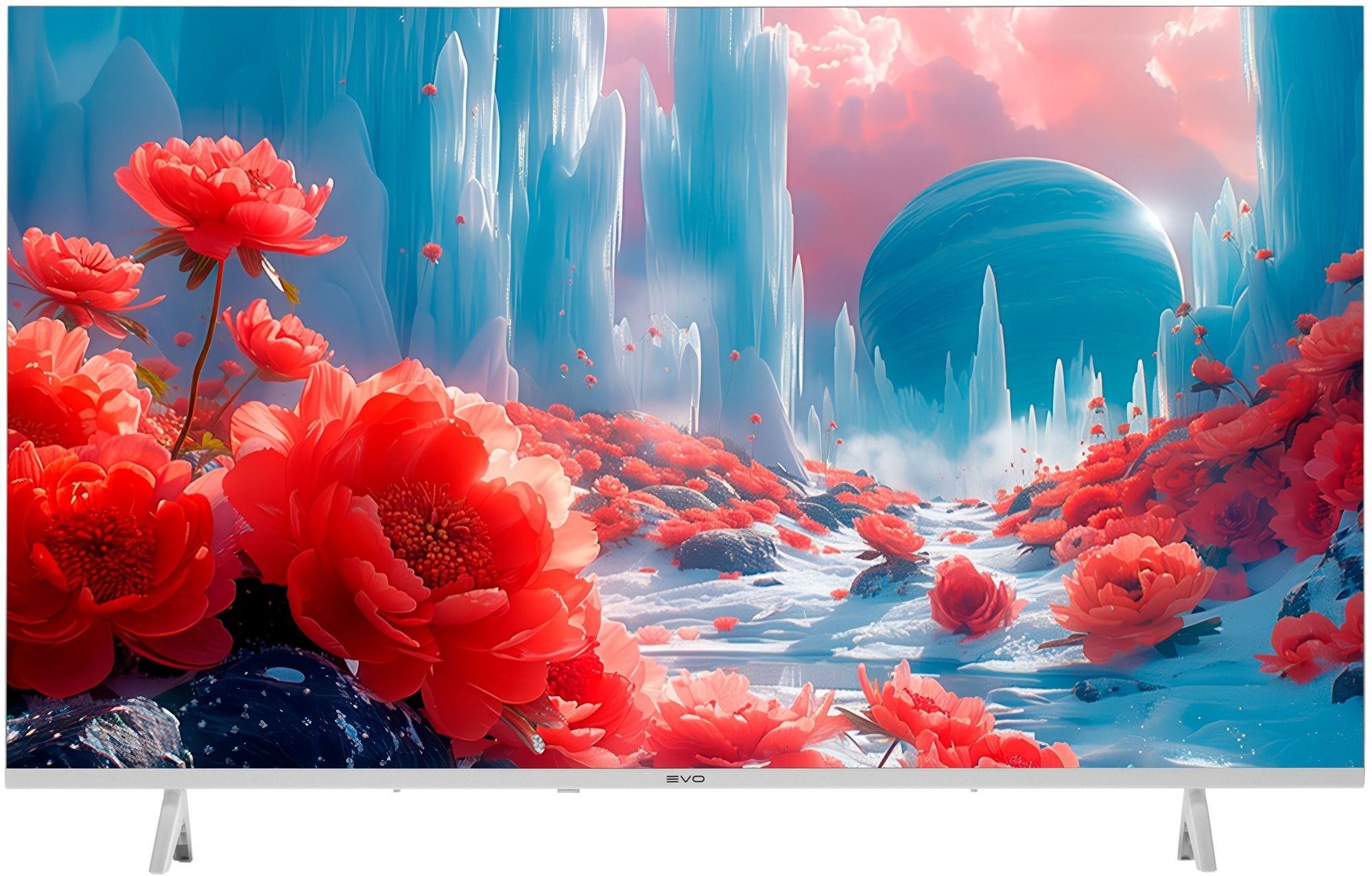 Телевизор EVO TV 43 White New 43" (109 см), Full HD Smart TV Google TV, HDR, Wi-Fi, белый