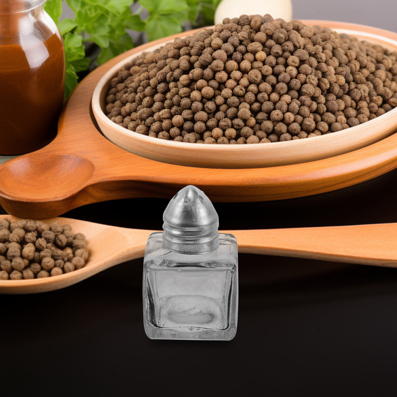 Миниатюрные стеклянные солонки и перечницы с крышками из нержавеющей стали для кухни и пикника, 4 шт по 15 мл