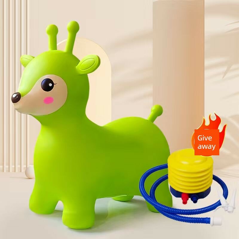 Зеленый удачный лис надувная игрушка для малышей 1-3 лет, премиум качество