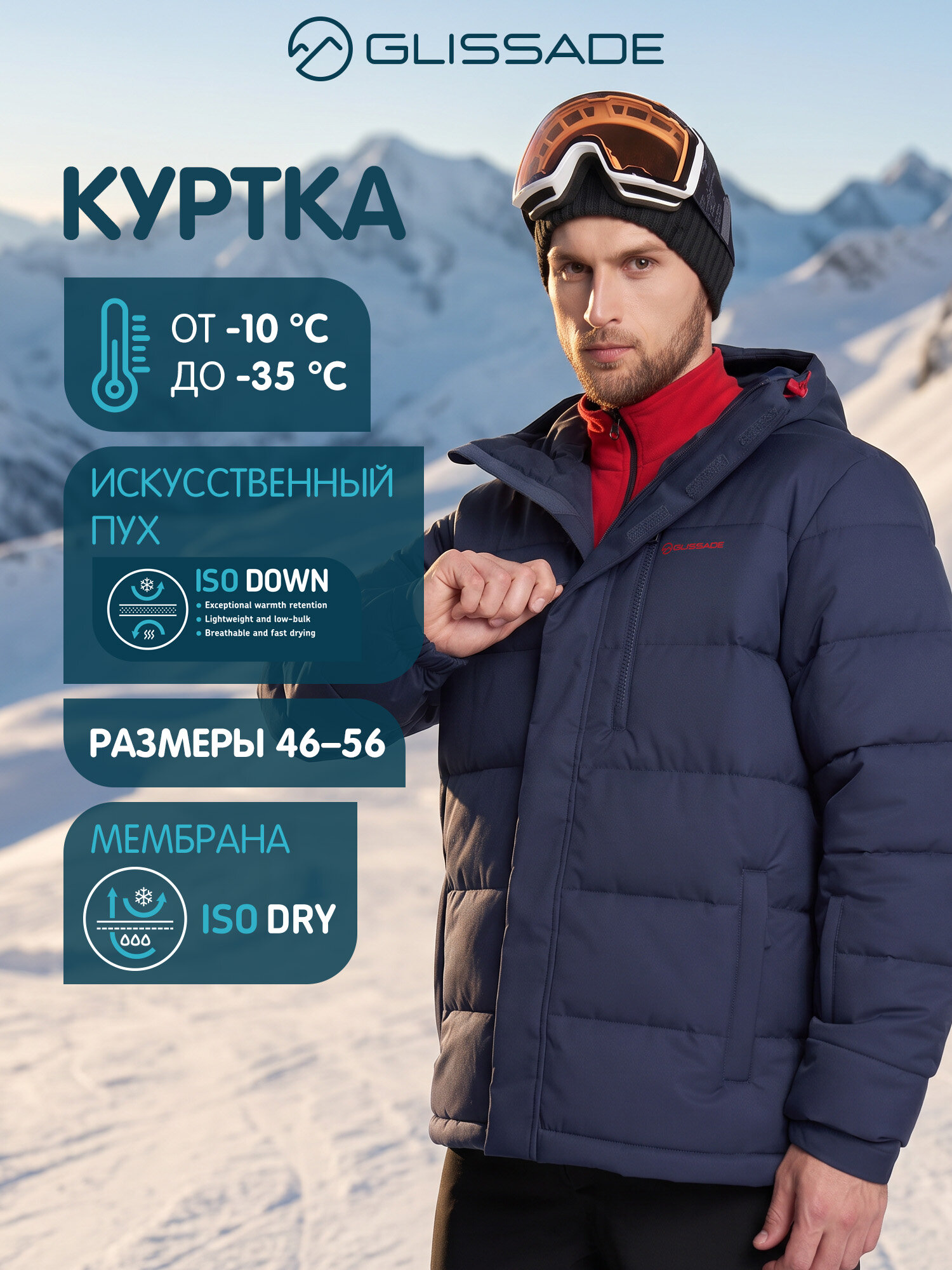 Куртка горнолыжная GLISSADE