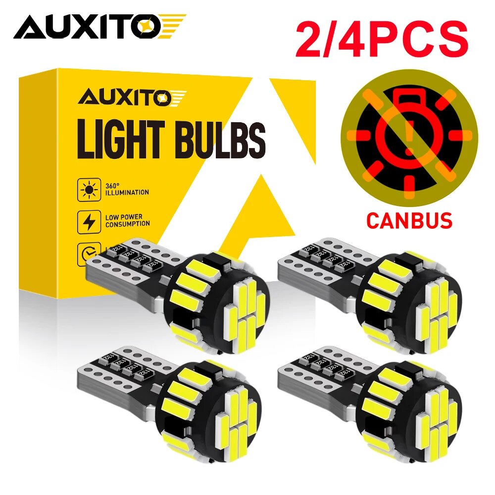 AUXITO 4шт T10 Led Canbus W5W 194 5W5 Автопарковка