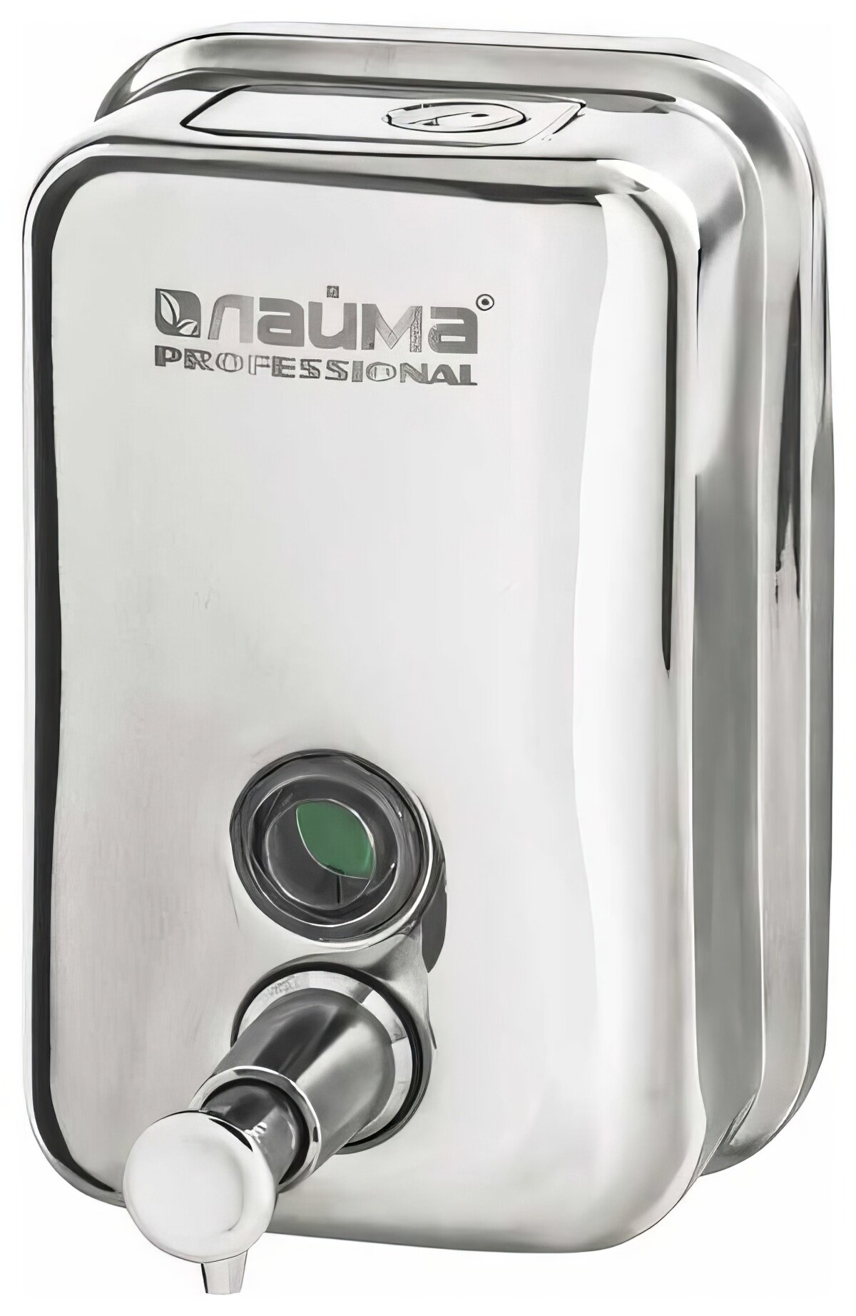 Диспенсер для жидкого мыла лайма PROFESSIONAL 0,5л, нержавеющая сталь, зеркальный 605394