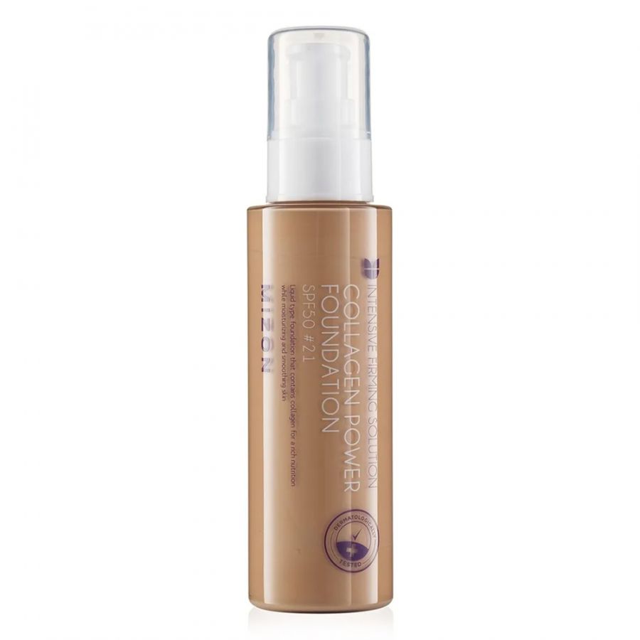 MIZON Тональная основа 100мл. COLLAGEN POWER FOUNDATION #21