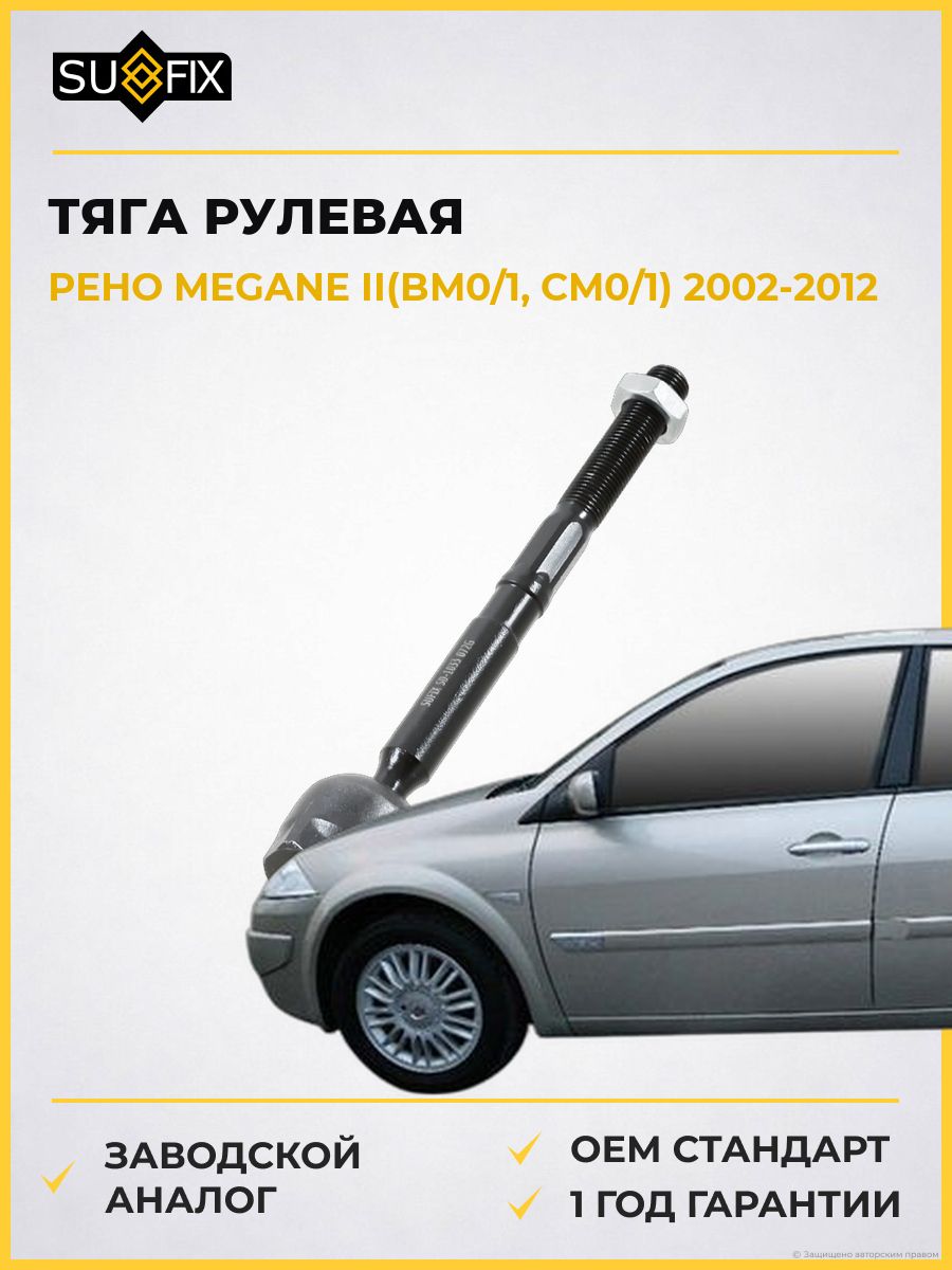 Тяга рулевая передняя SUFIX SD1033 Рено Меган II Renault Megane II 2002-2012