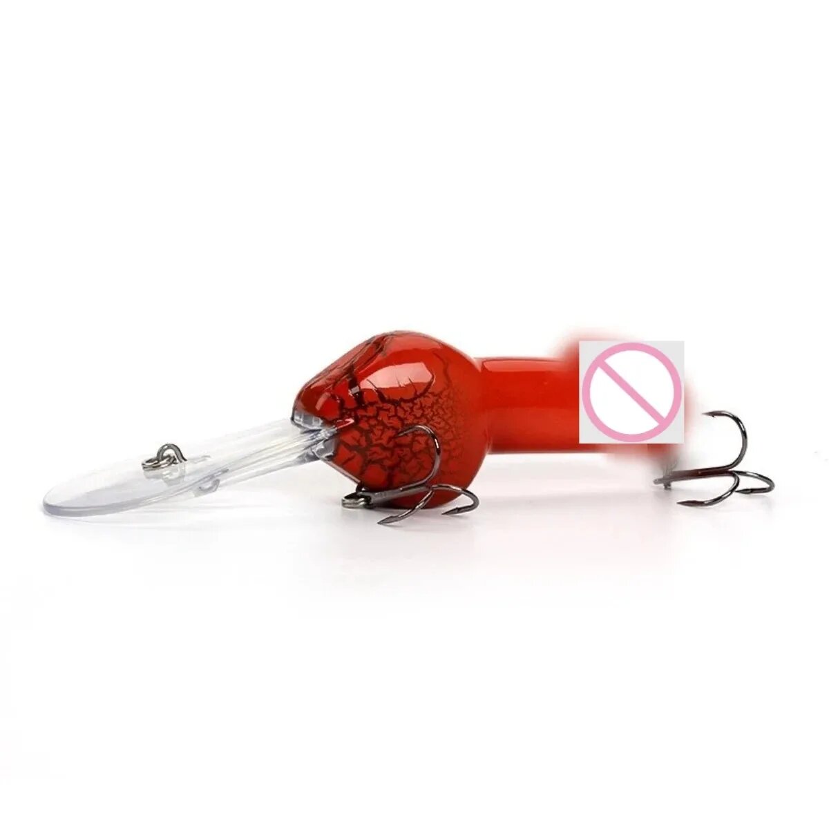 Красная жесткая приманка Dick Rattle Big Minnow, 14 см, 27 г, C