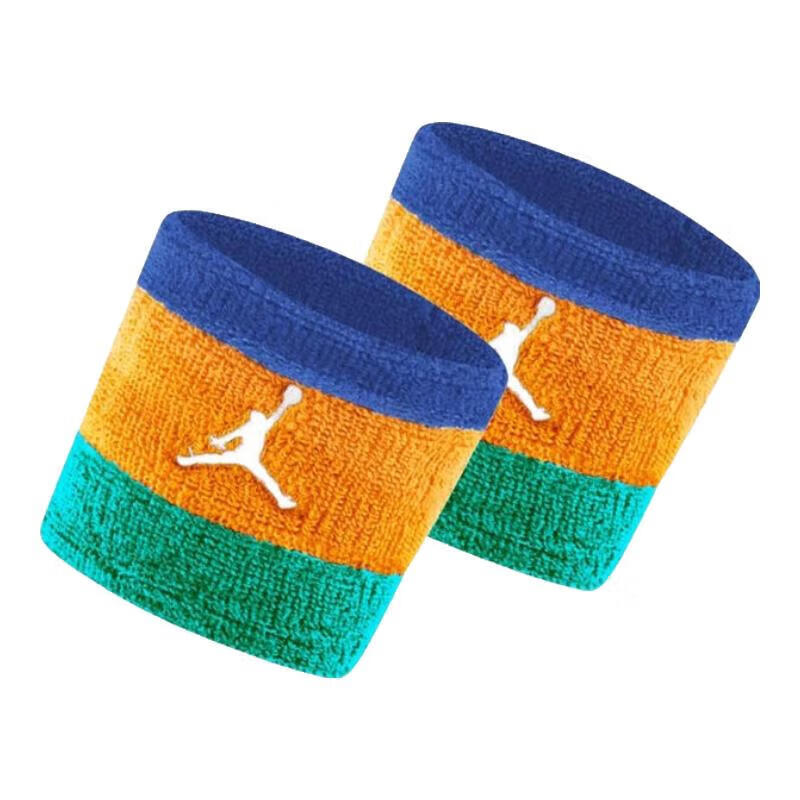 NIKE AJ Свободная от пота запястная лента для тенниса сине-зелено-оранжевая Цвет：Сине-зелено-оранжевый