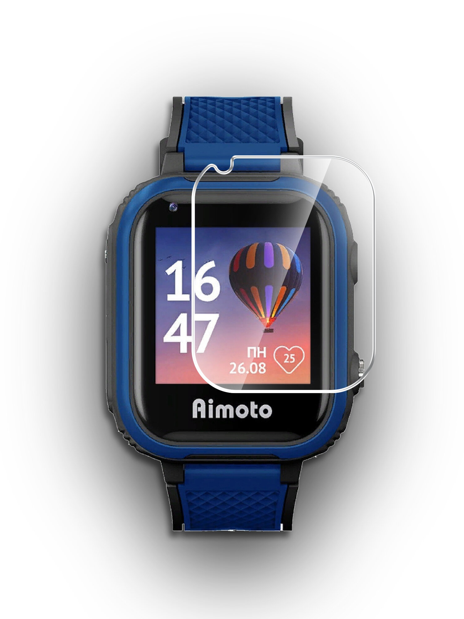 Защитное стекло на Aimoto Pro Кнопка Жизни (Аимото Про) на экран, (Гибридное: пленка + стекловолокно) прозрачное Hybrid Glass, Miuko