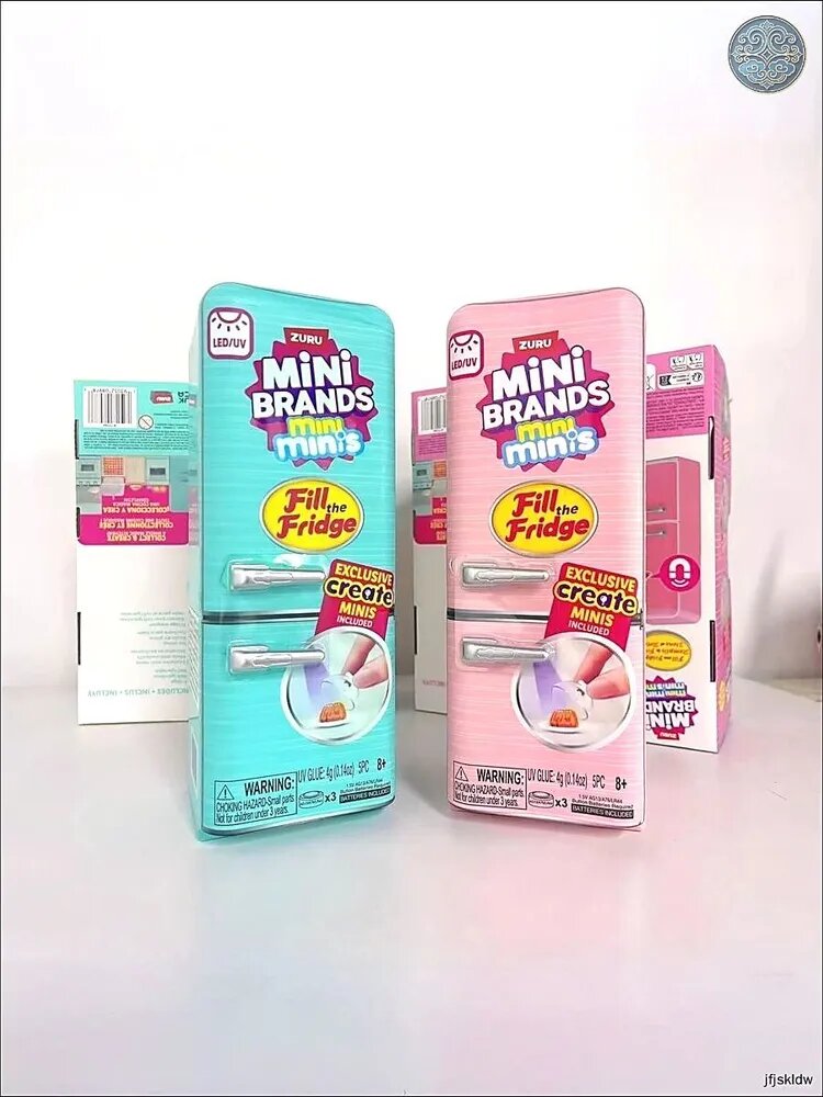 Мини-холодильник toy blind box set игровой домик маленький мини-холодильник minibrands креативный игрушечный мяч