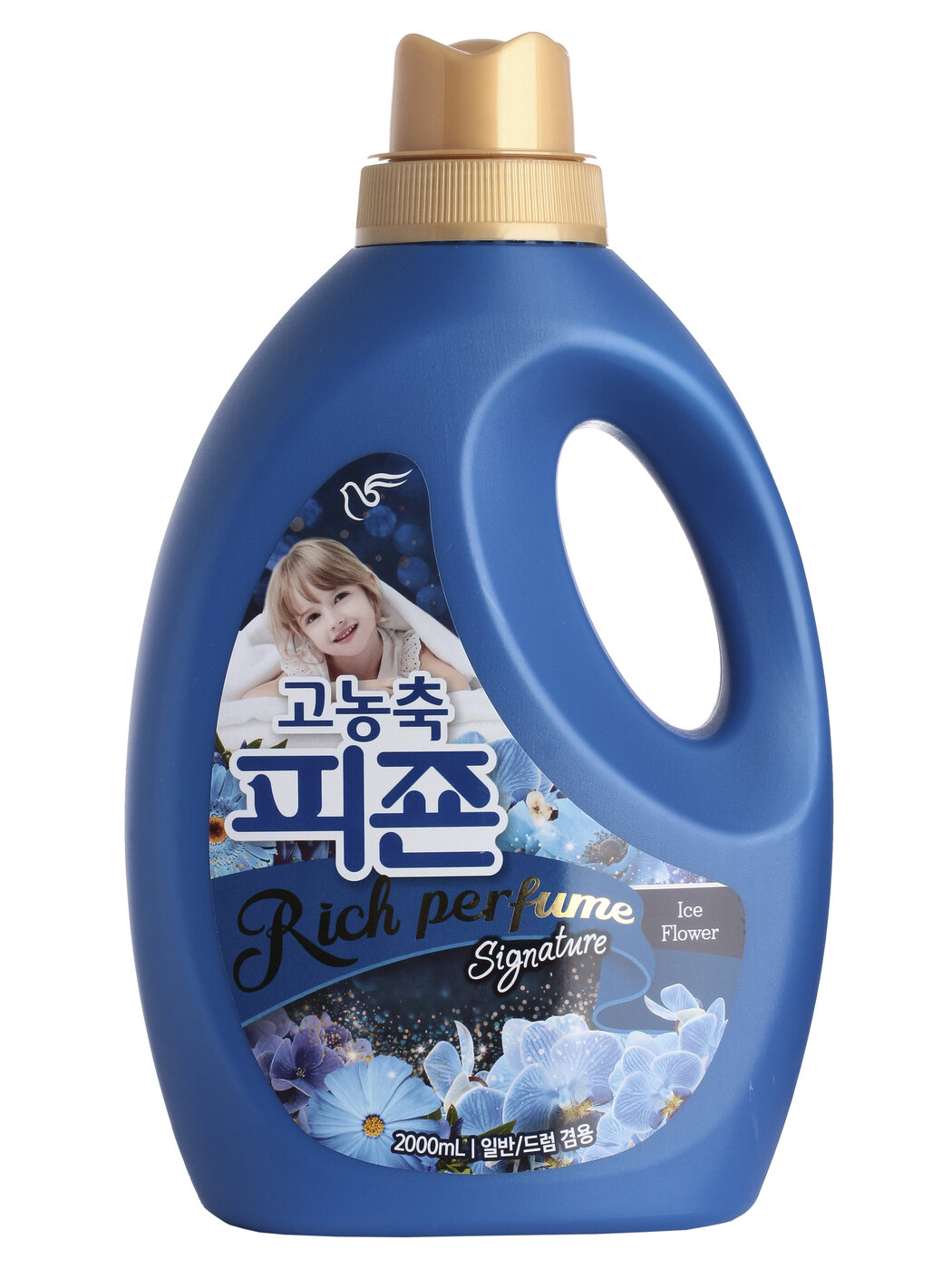 Кондиционер для белья с запахом морозной свежести Rich Perfume Signature Hi-Enriched Fabric Softener Ice Flower, 2 л