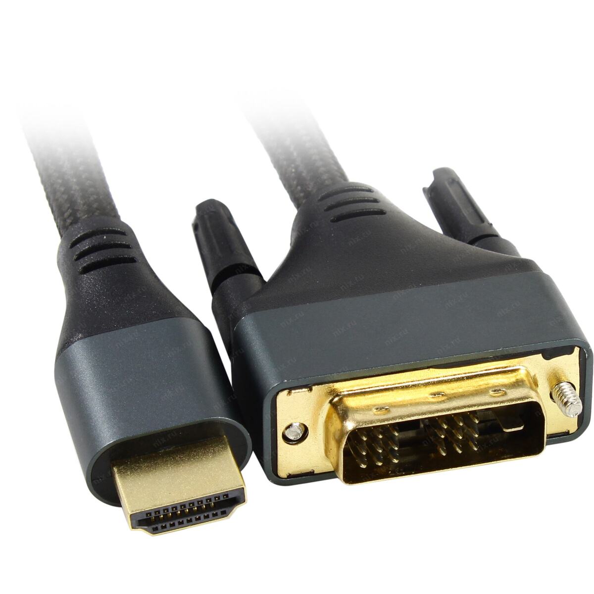 Cablexpert CC-HDMI-DVI-4K-6 Кабель-адаптер HDMI (19M) - DVI (19M) 1.8м, 4K UHD — фото 1